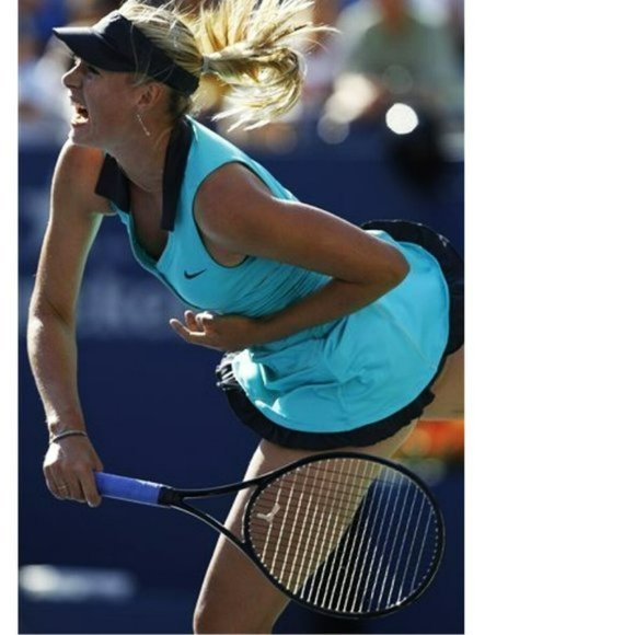 Nike | Dresses | Nwt Nike Maria Sharapova Blue Tennis Dress Ruffled ...